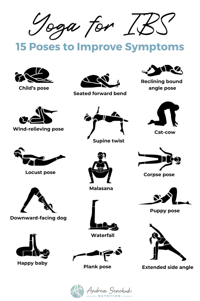 Yoga for IBS: 15 Poses to Calm Gut Symptoms - Andrea Senchuk Nutrition ...